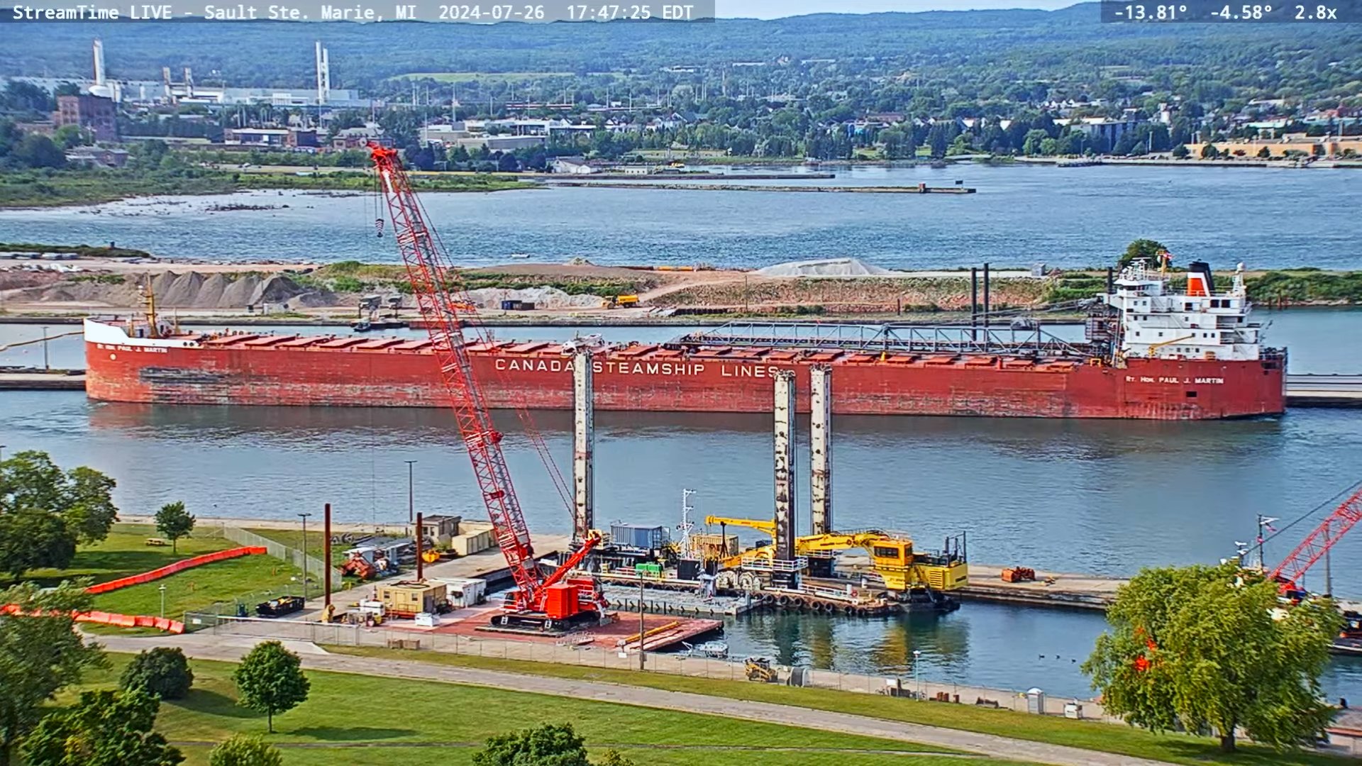 Solve M/V Rt. Hon. Paul J. Martin at Soo 7/26/2024 jigsaw puzzle online ...
