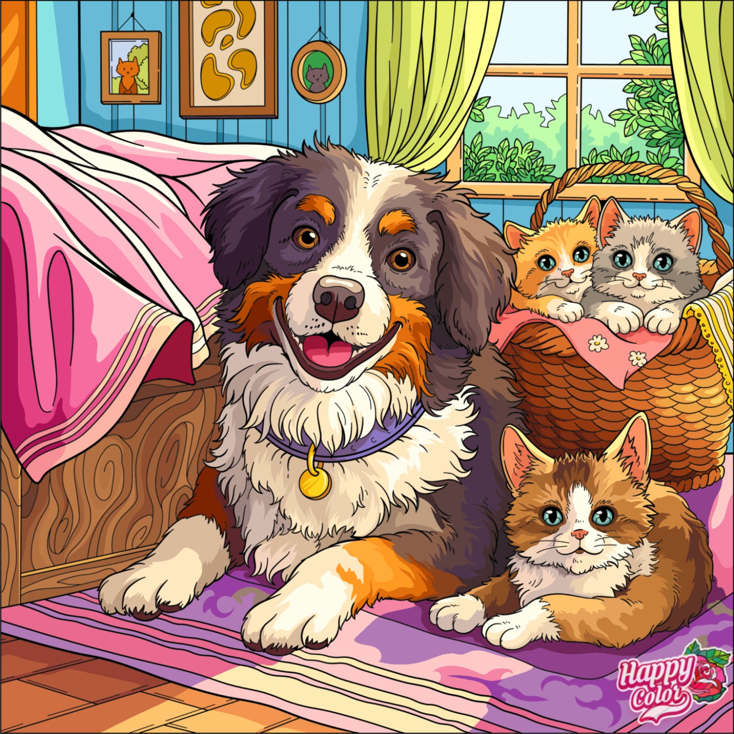Solve Furry Friends jigsaw puzzle online with 100 pieces