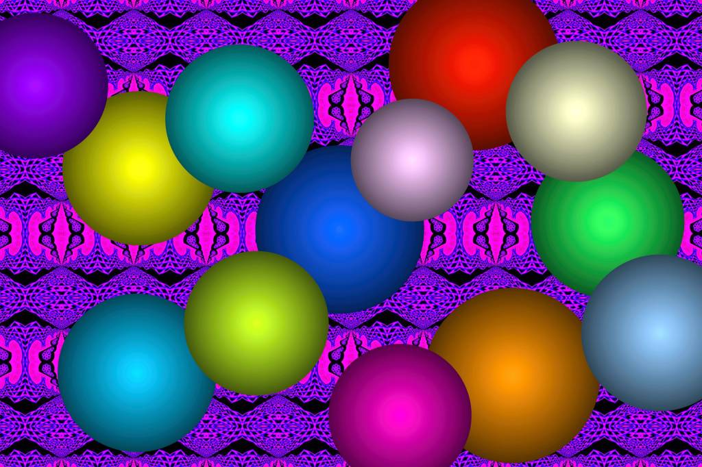 Solve Orbs on Pattern jigsaw puzzle online with 54 pieces