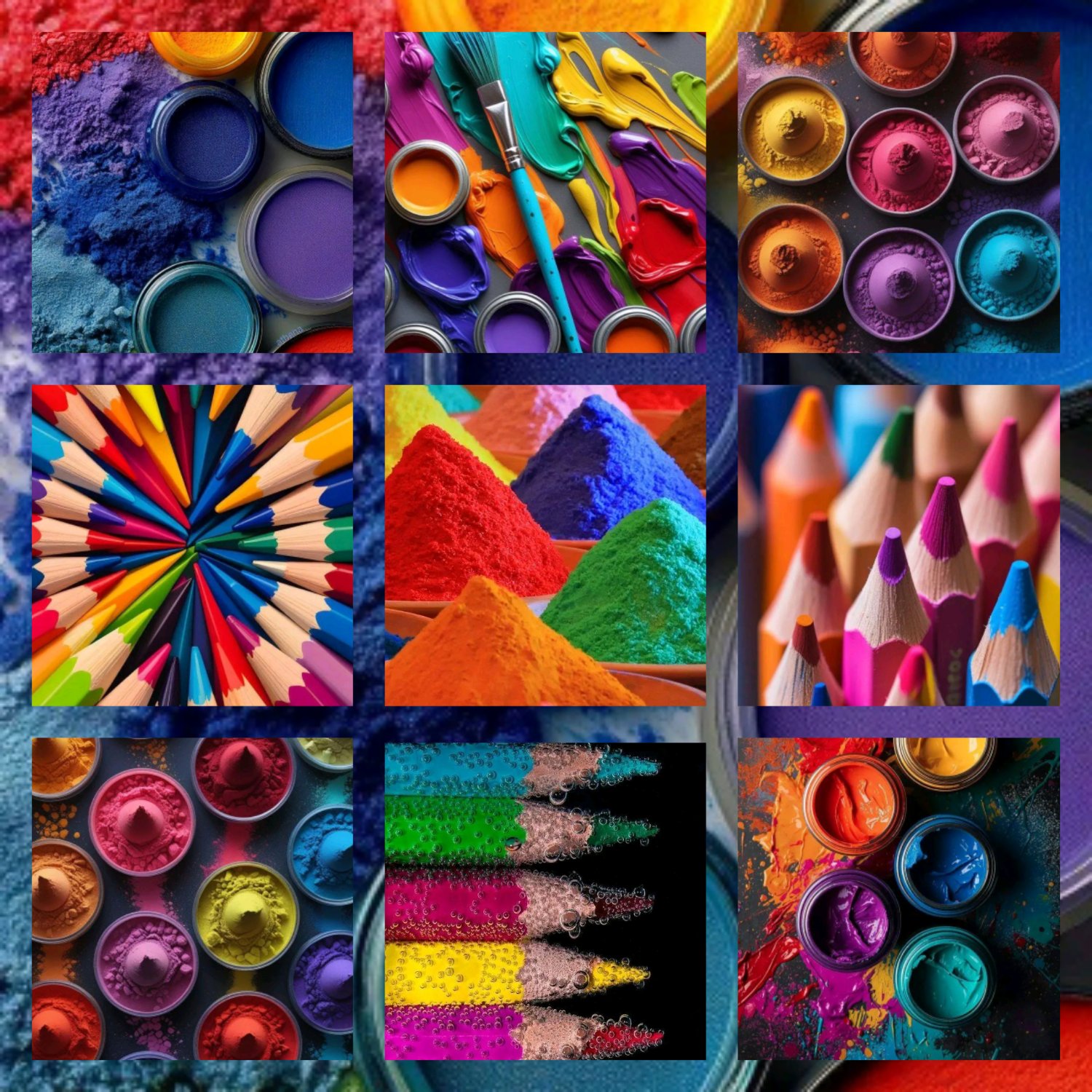 Solve Colorful Explosion jigsaw puzzle online with 81 pieces
