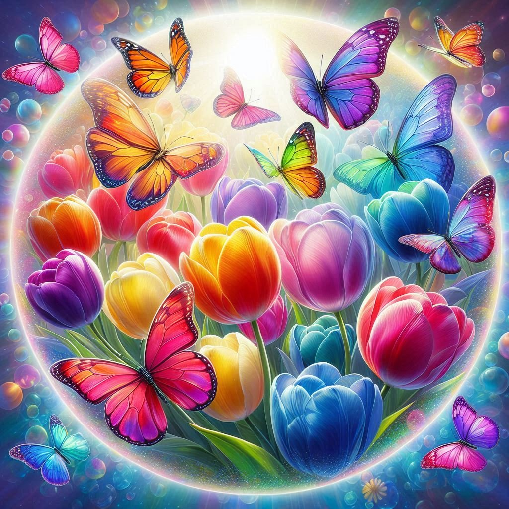 Solve Fantasy tulips (can be resized from 9 to 306 pieces) jigsaw ...