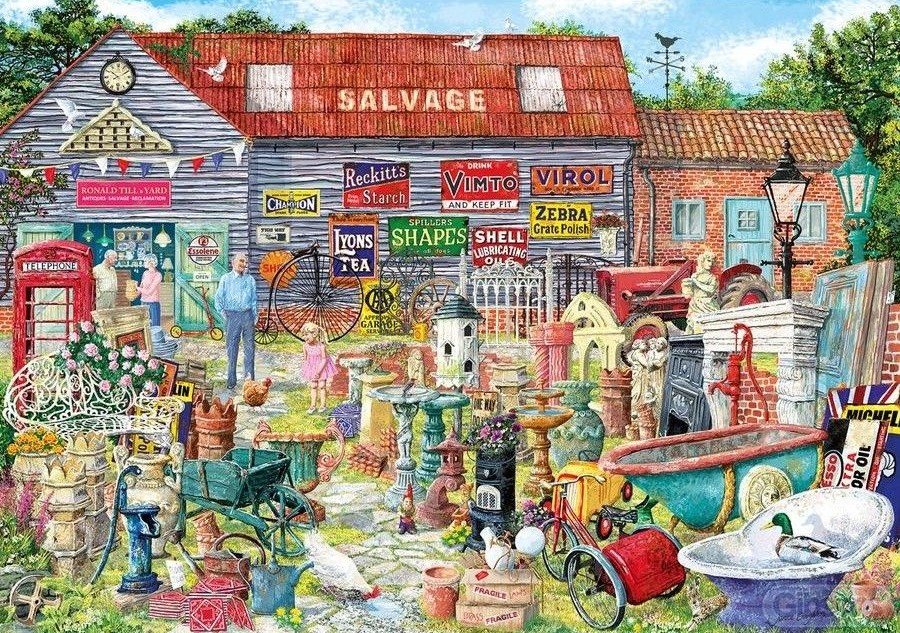 Solve Salvage Yard jigsaw puzzle online with 88 pieces