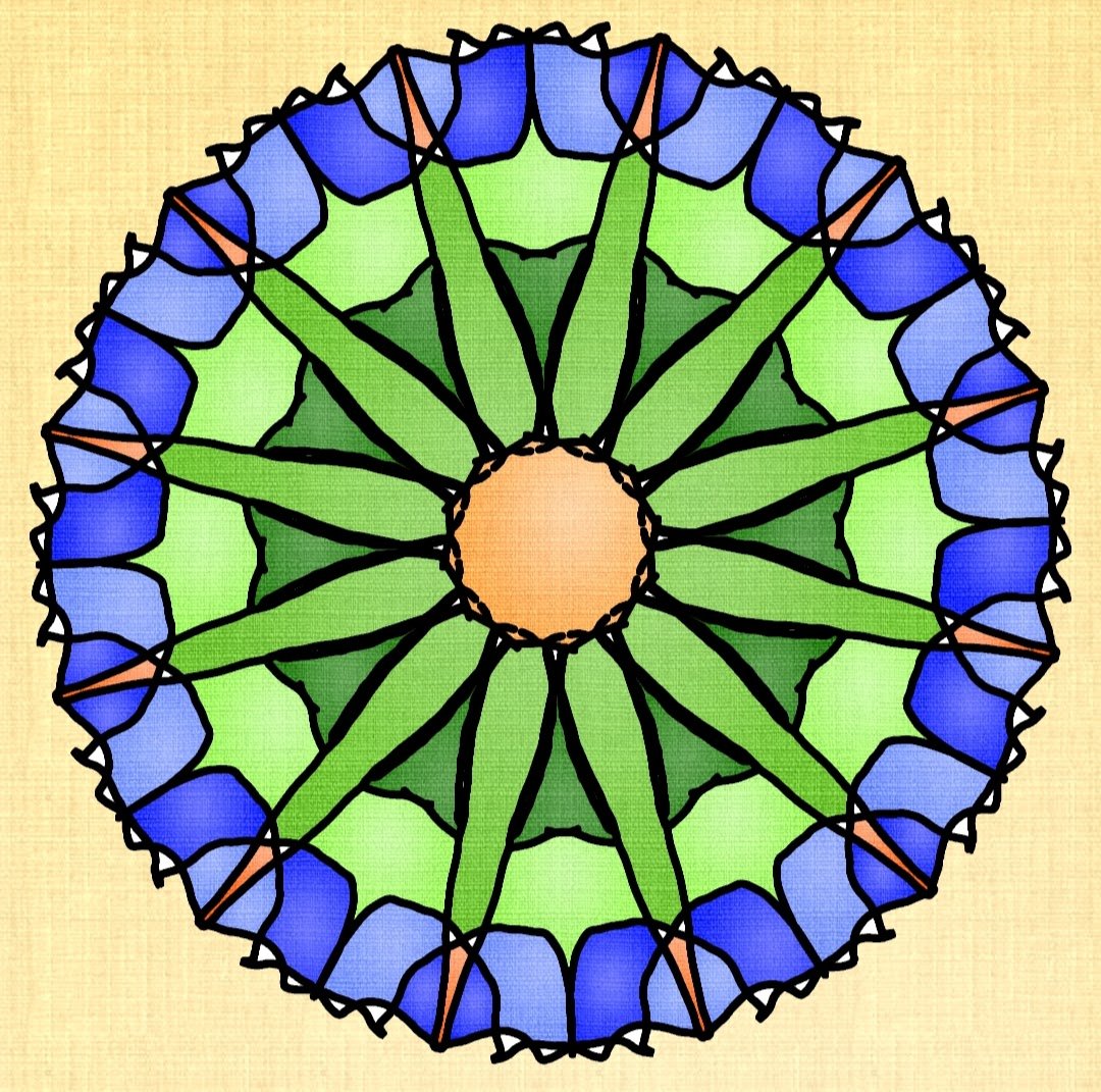 Solve Mandala 235 jigsaw puzzle online with 64 pieces
