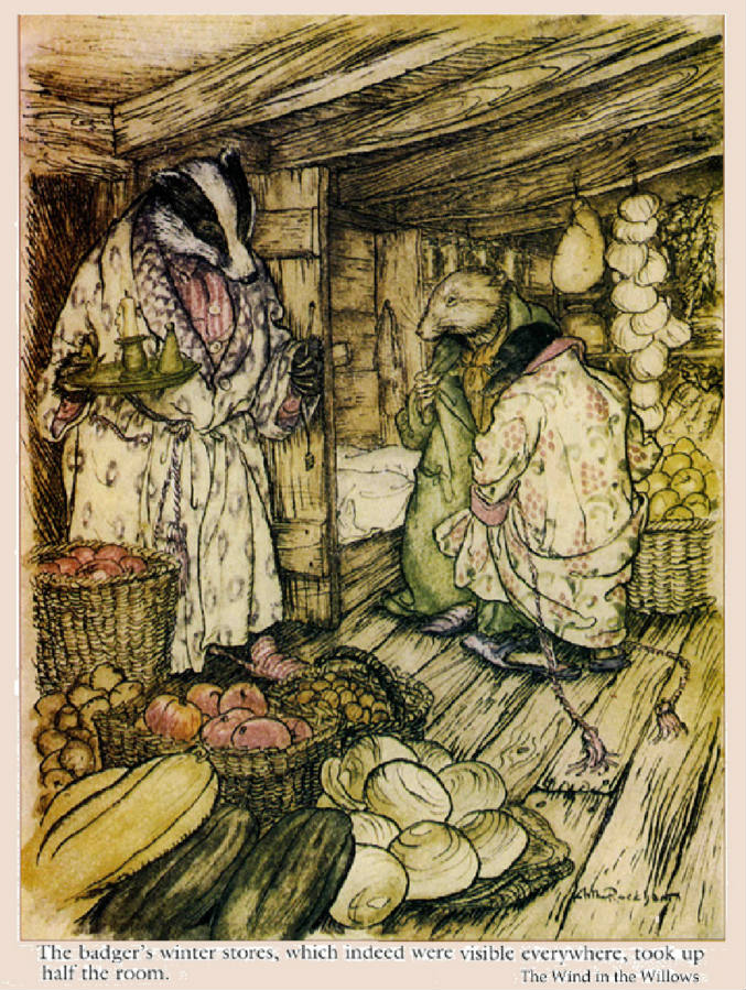 Solve Wind in the Willows ~ Arthur Rackham jigsaw puzzle online with 63 ...