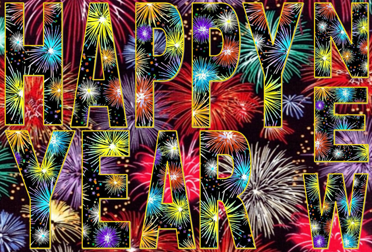 Solve Happy New Year jigsaw puzzle online with 40 pieces