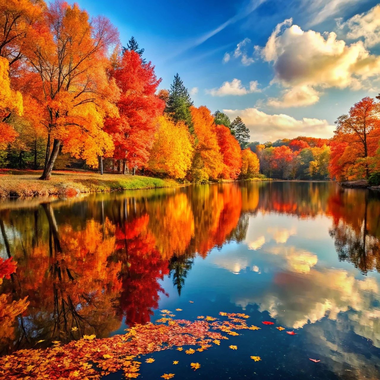 Solve Autumn jigsaw puzzle online with 121 pieces