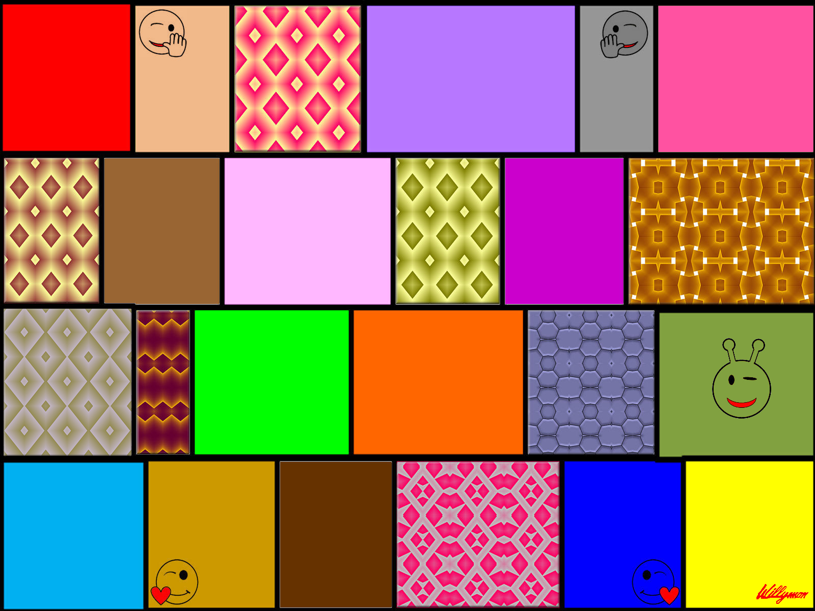 Solve colors and patterns jigsaw puzzle online with 192 pieces