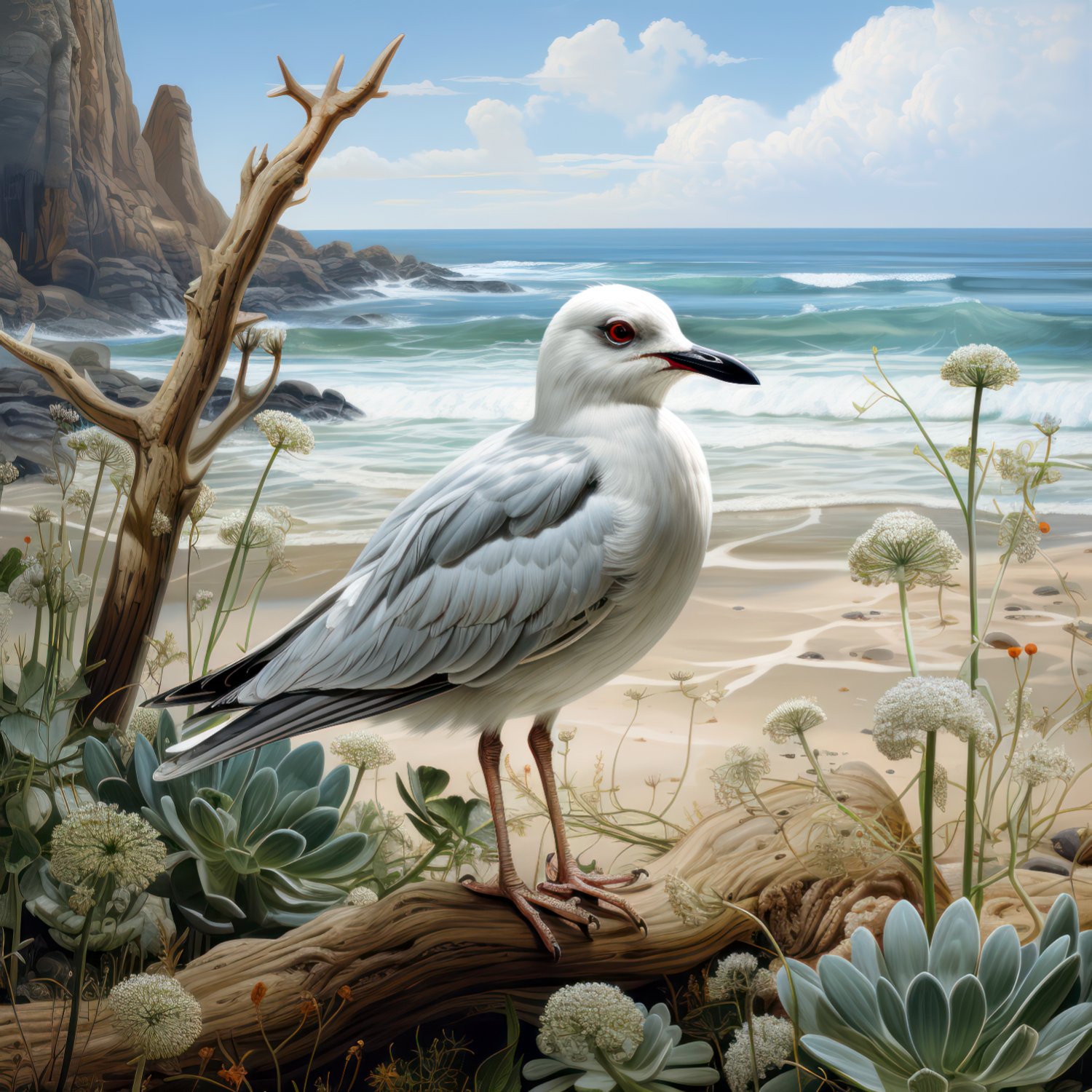 Jigsaw Puzzle | 256 pieces | Seaside Seagull 01 | Jigidi