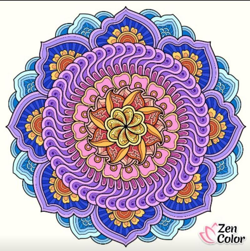 Solve Mandala for jigsaw puzzle online with 49 pieces