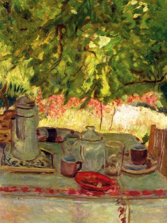 Solve Pierre Bonnard (French, 1867-1947) - Breakfast Under the Arbor ...
