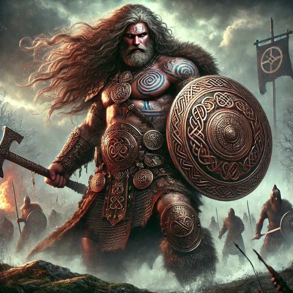 Solve ChatGPT Celtic War God jigsaw puzzle online with 100 pieces