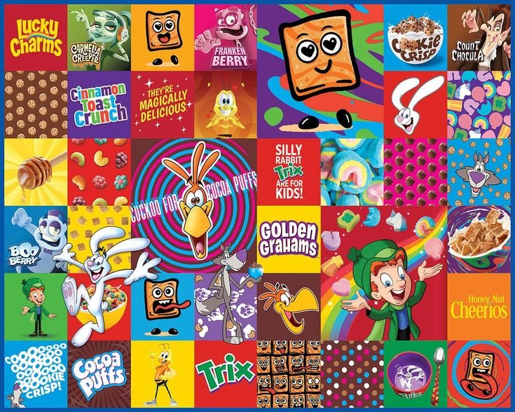 Solve Funky Cereals jigsaw puzzle online with 80 pieces