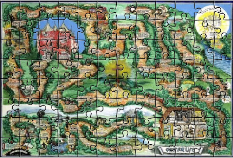 Solve Pilgrim's Progress jigsaw puzzle online with 117 pieces