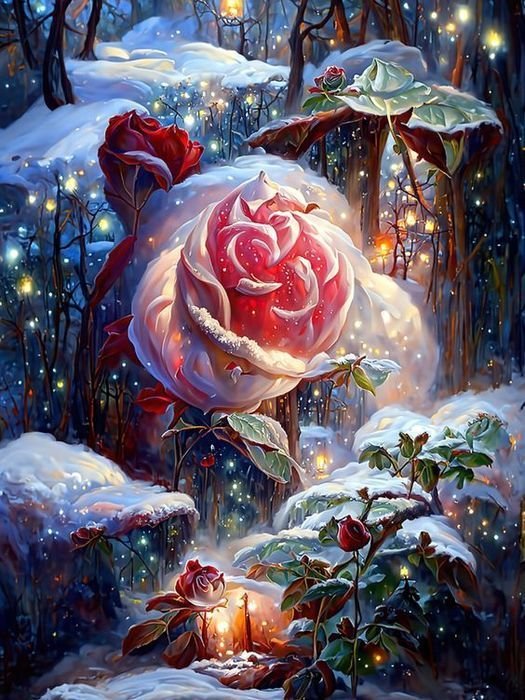 Solve Winter frost jigsaw puzzle online with 80 pieces