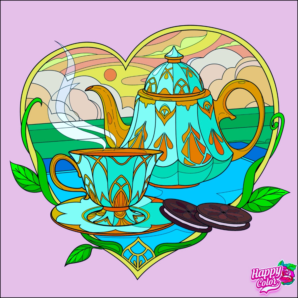 Solve Time for Tea jigsaw puzzle online with 225 pieces