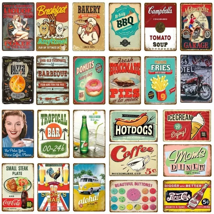 Solve Vintage Eats (1,567) jigsaw puzzle online with 81 pieces
