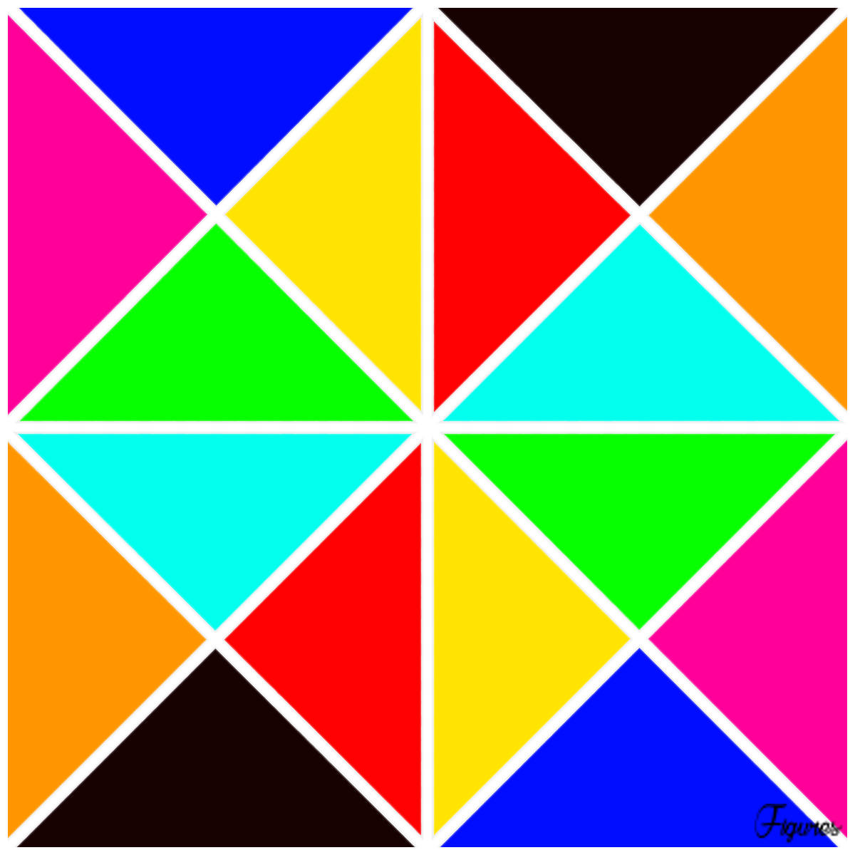 Solve Triangles jigsaw puzzle online with 169 pieces