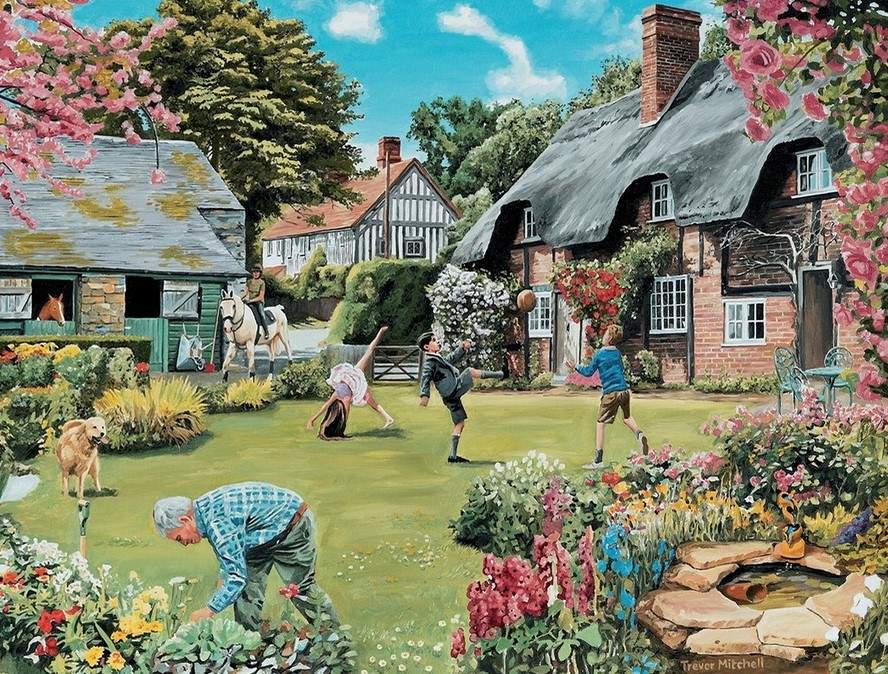 Solve Cottage Garden jigsaw puzzle online with 80 pieces