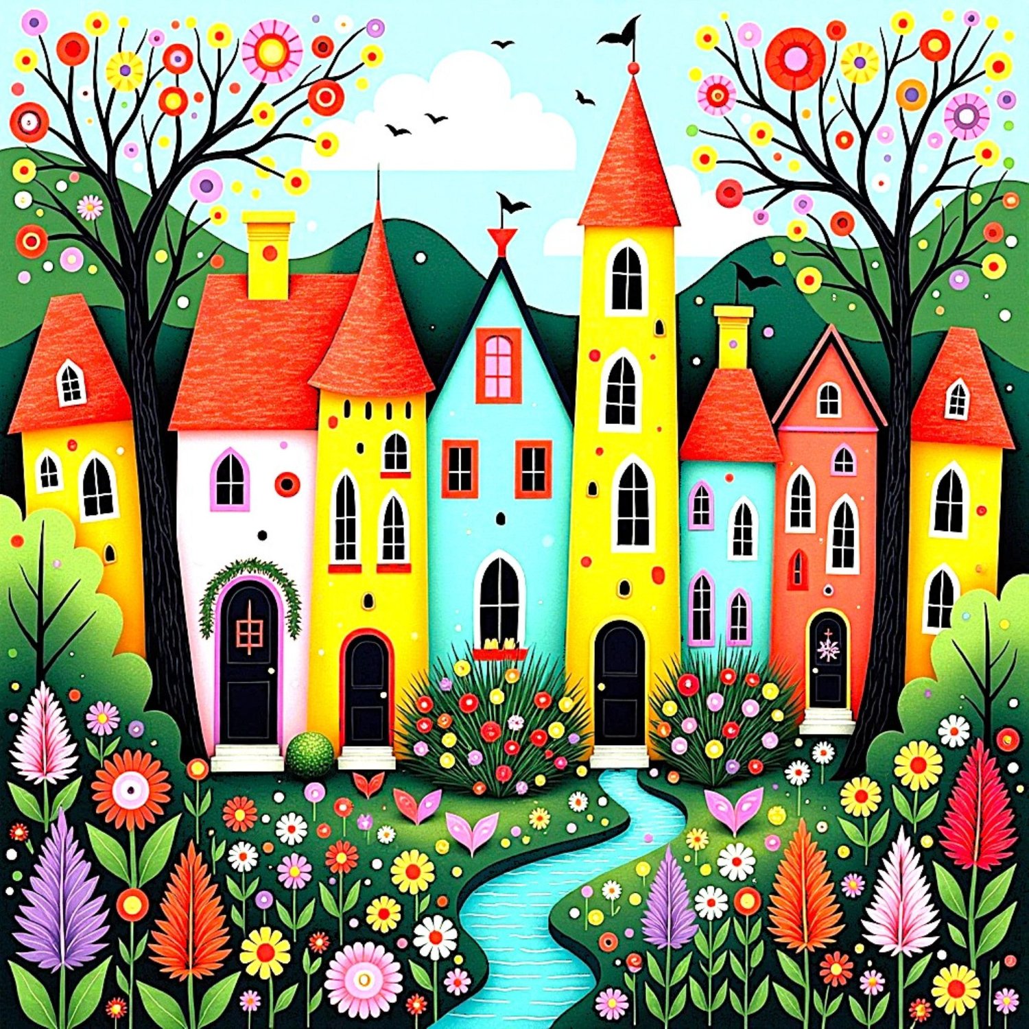 Solve Diddums Ville - resize 9 - 600 pieces jigsaw puzzle online with ...