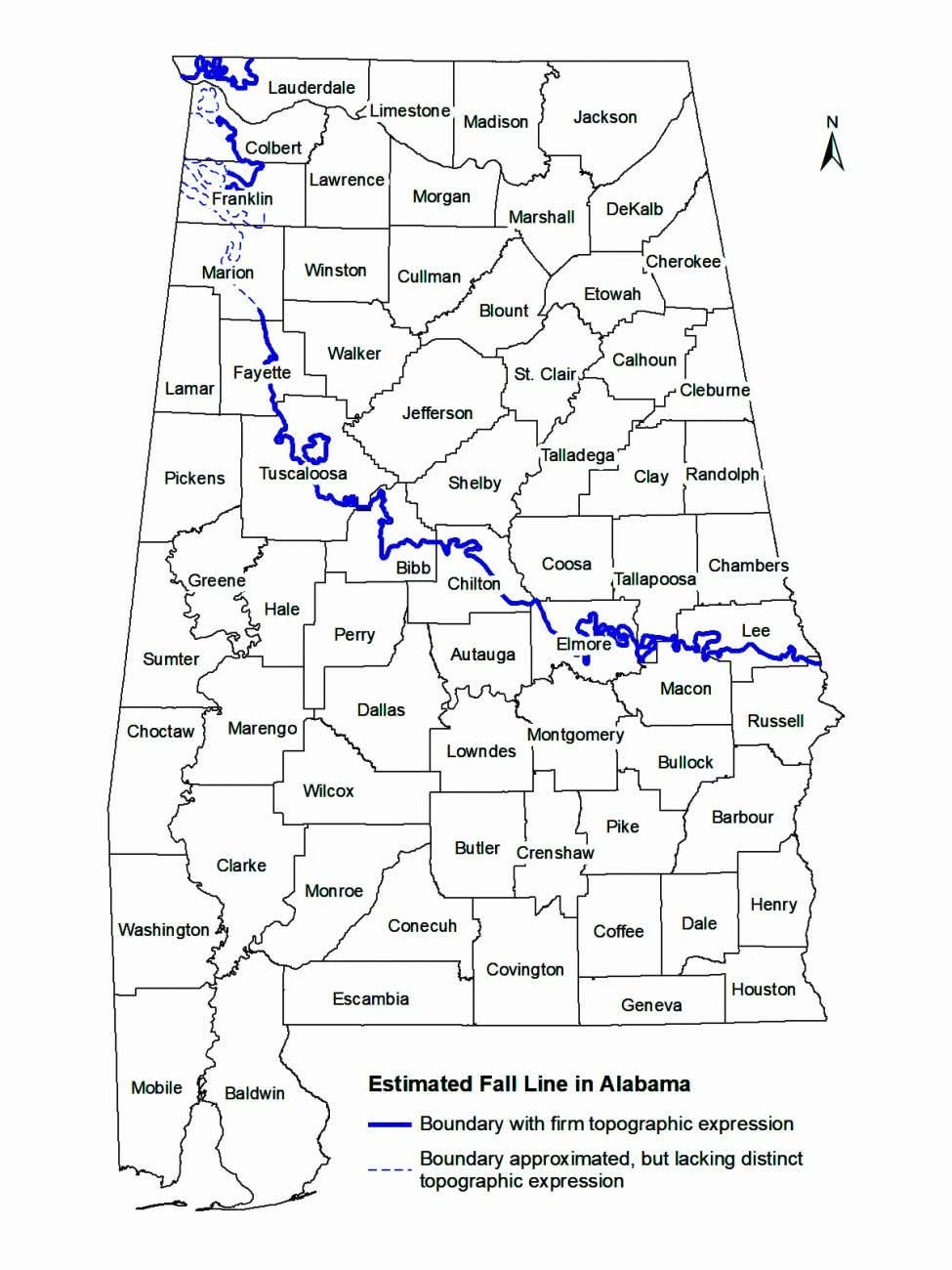 Solve Alabama Fall line jigsaw puzzle online with 35 pieces