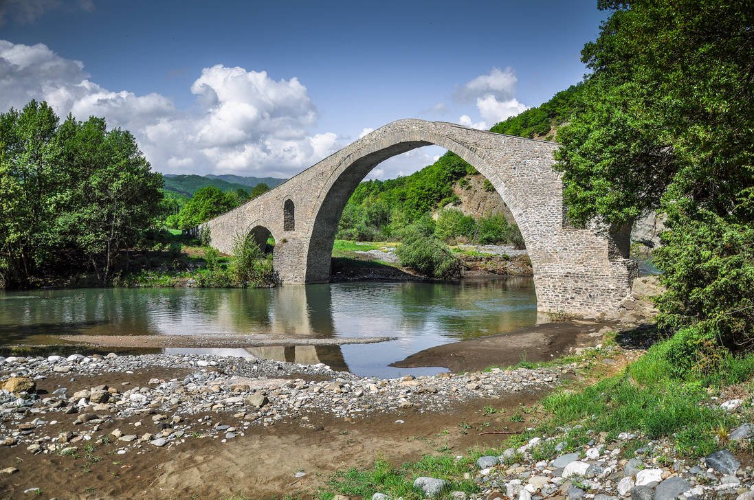 Solve Historical Greek Stone Bridge (Grevena) jigsaw puzzle online with ...