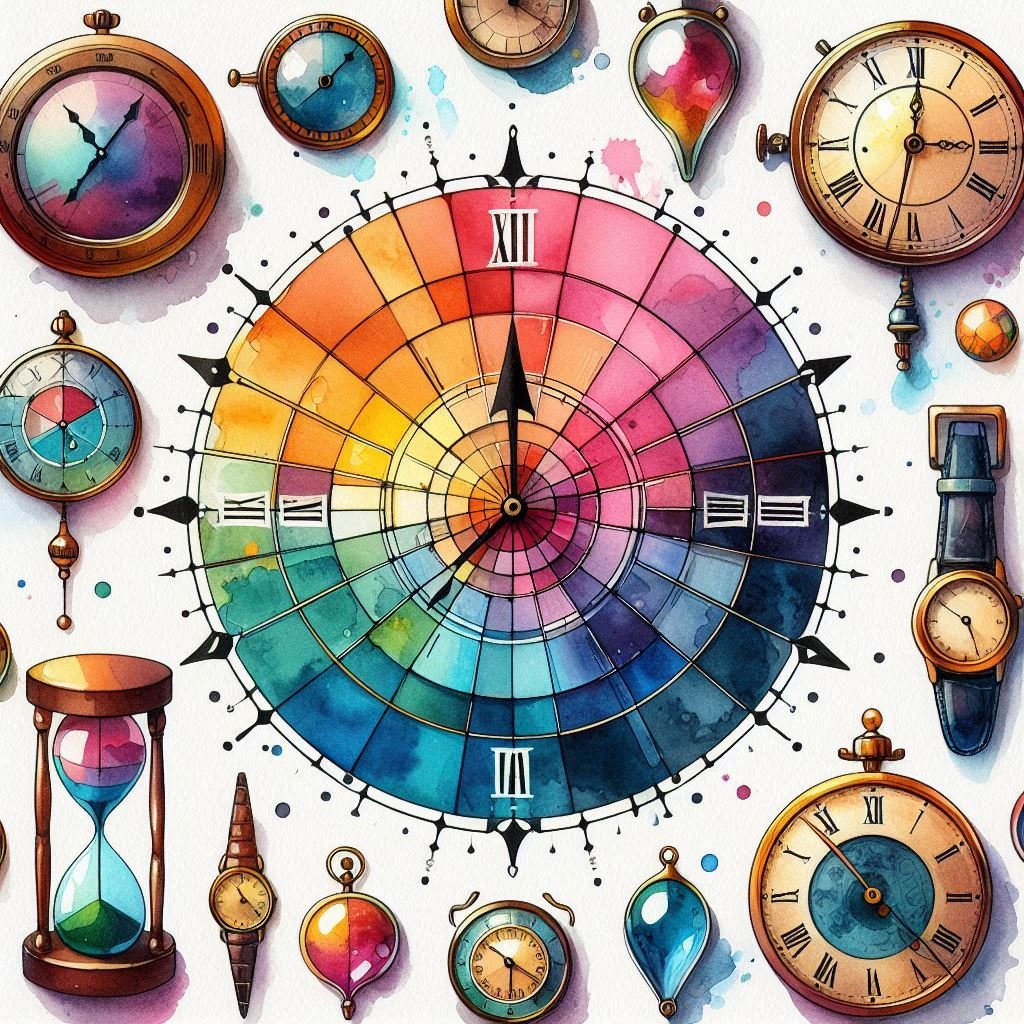 Solve Time (resizable 9 to 306 pieces) jigsaw puzzle online with 100 pieces