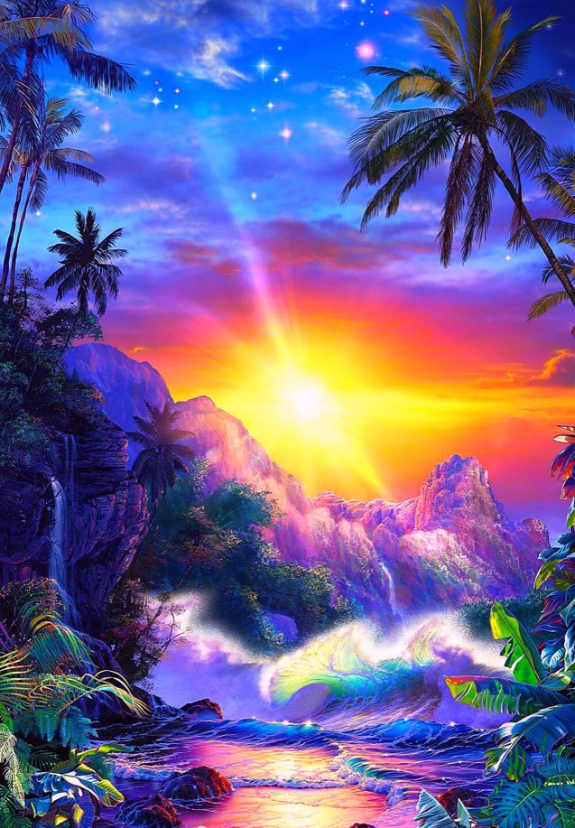 Solve Sunset jigsaw puzzle online with 12 pieces