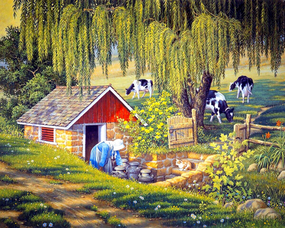 Jigsaw Puzzle | 120 pieces | The Springhouse | Jigidi