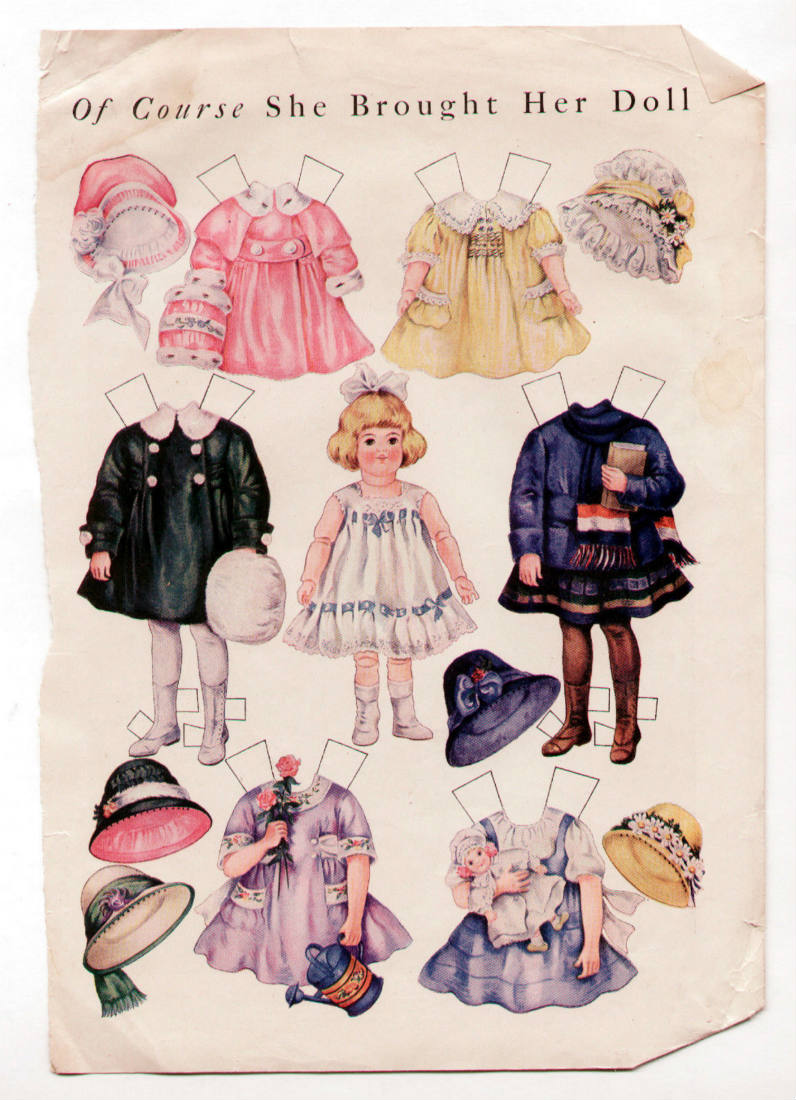 Solve Polly Pratt Paper Doll with Doll jigsaw puzzle online with 88 pieces