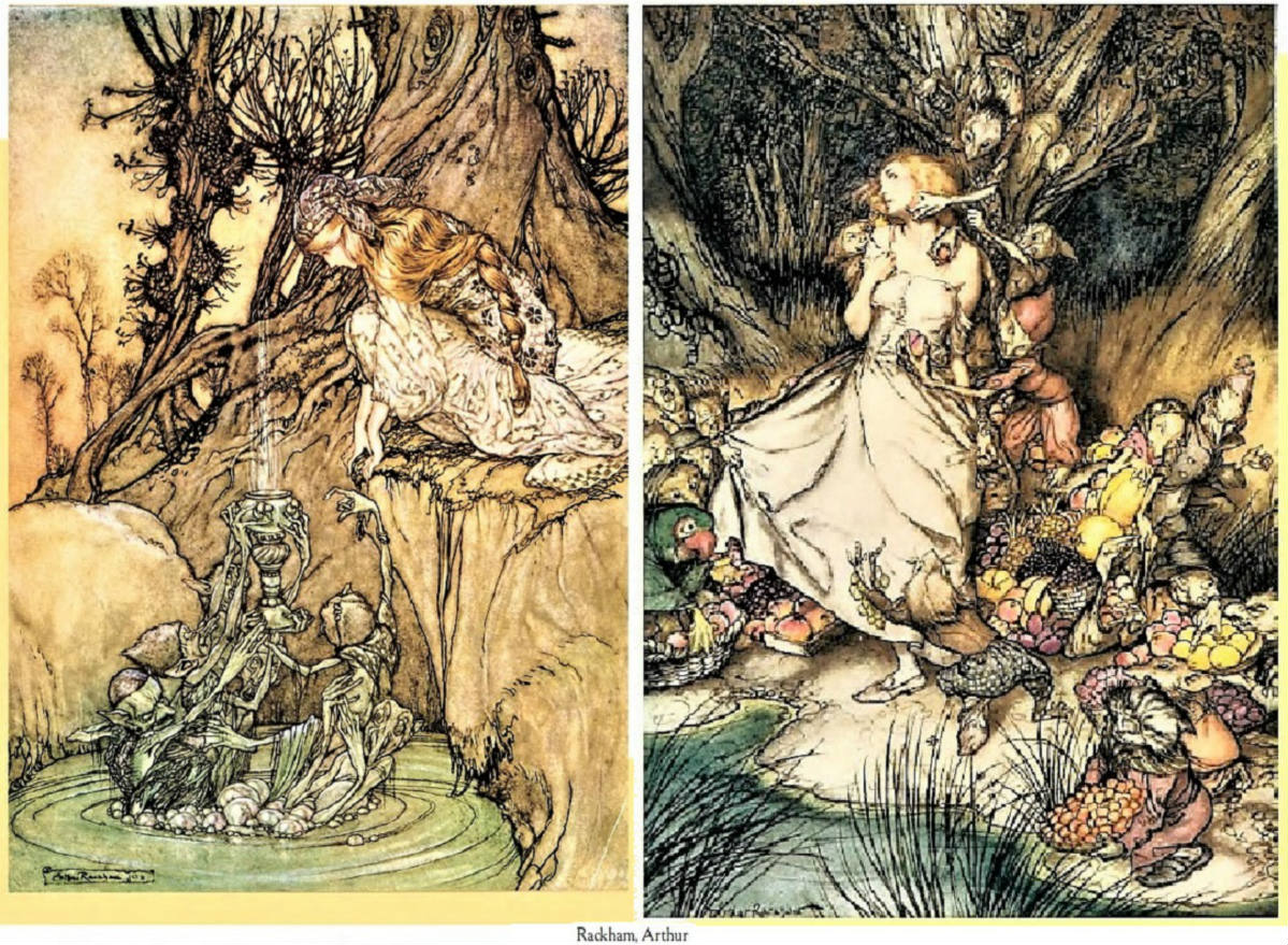 Solve Illustrations by Arthur Rackham jigsaw puzzle online with 70 pieces