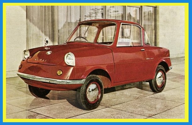 Solve R360, Mazda‘s first real car – a two-door, four-seat coupé ...