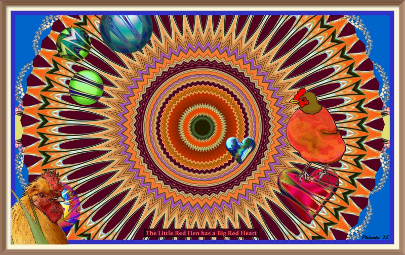 Jigsaw Puzzle | 12 pieces | The Little Red Hen has a Big Red Heart | Jigidi