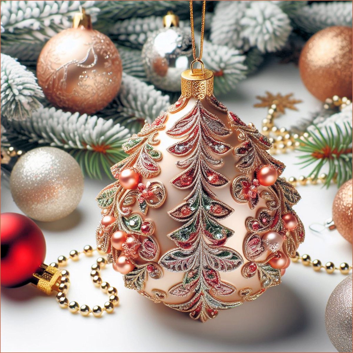 Solve BEAUTIFUL BAUBLE jigsaw puzzle online with 36 pieces