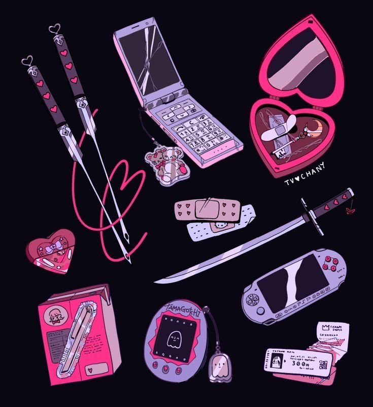 Solve 'Girly Gadgets 💕' jigsaw puzzle online with 169 pieces