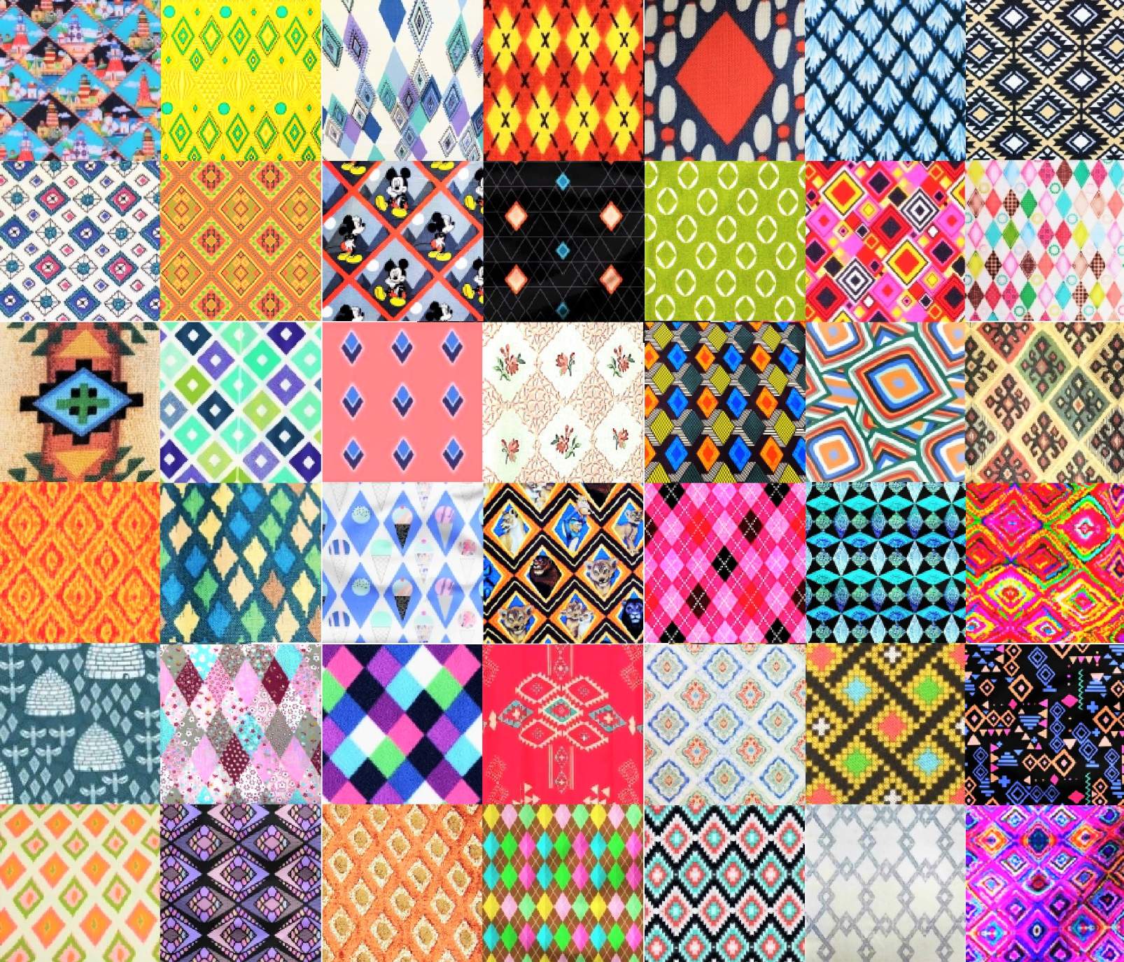 Solve PATCHWORK DIAMONDS 51 jigsaw puzzle online with 143 pieces