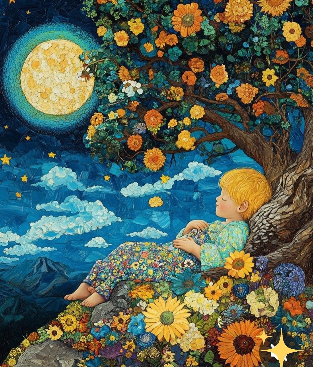 Solve Resting under the Tree * jigsaw puzzle online with 252 pieces