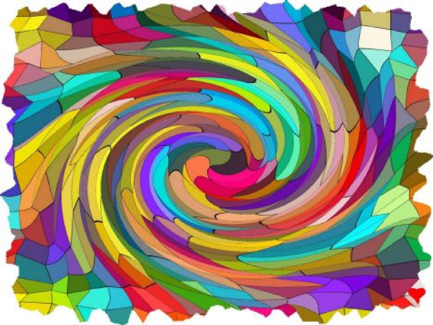Solve Colorful Swirl - Small jigsaw puzzle online with 35 pieces