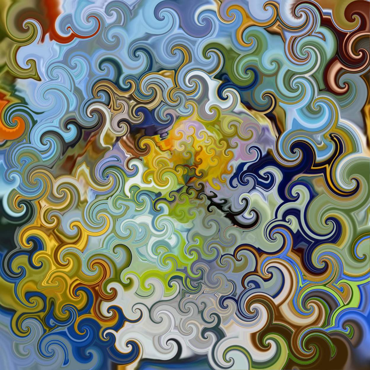 Solve Swirls jigsaw puzzle online with 100 pieces