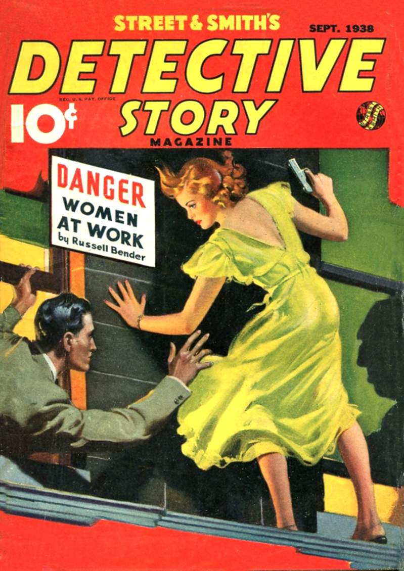 Solve Detective Story, Sept 1938, cover by Jerome and George Rozen jigsaw puzzle online with 88 ...