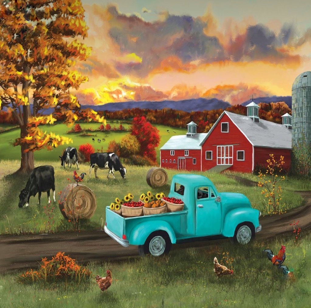 Solve Old farm scene jigsaw puzzle online with 306 pieces
