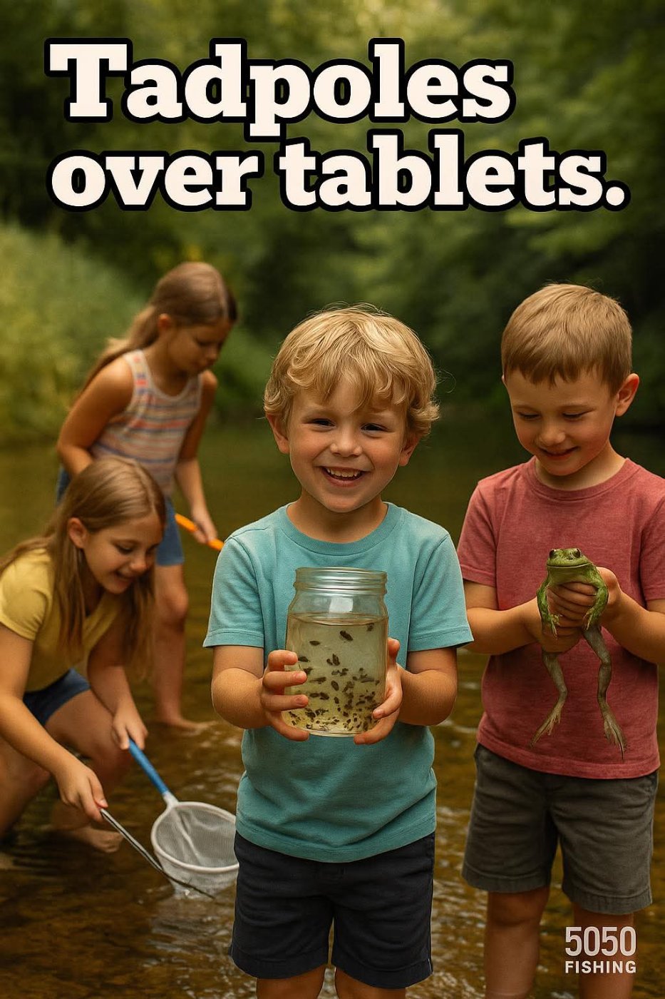 Solve Tadpoles jigsaw puzzle online with 35 pieces