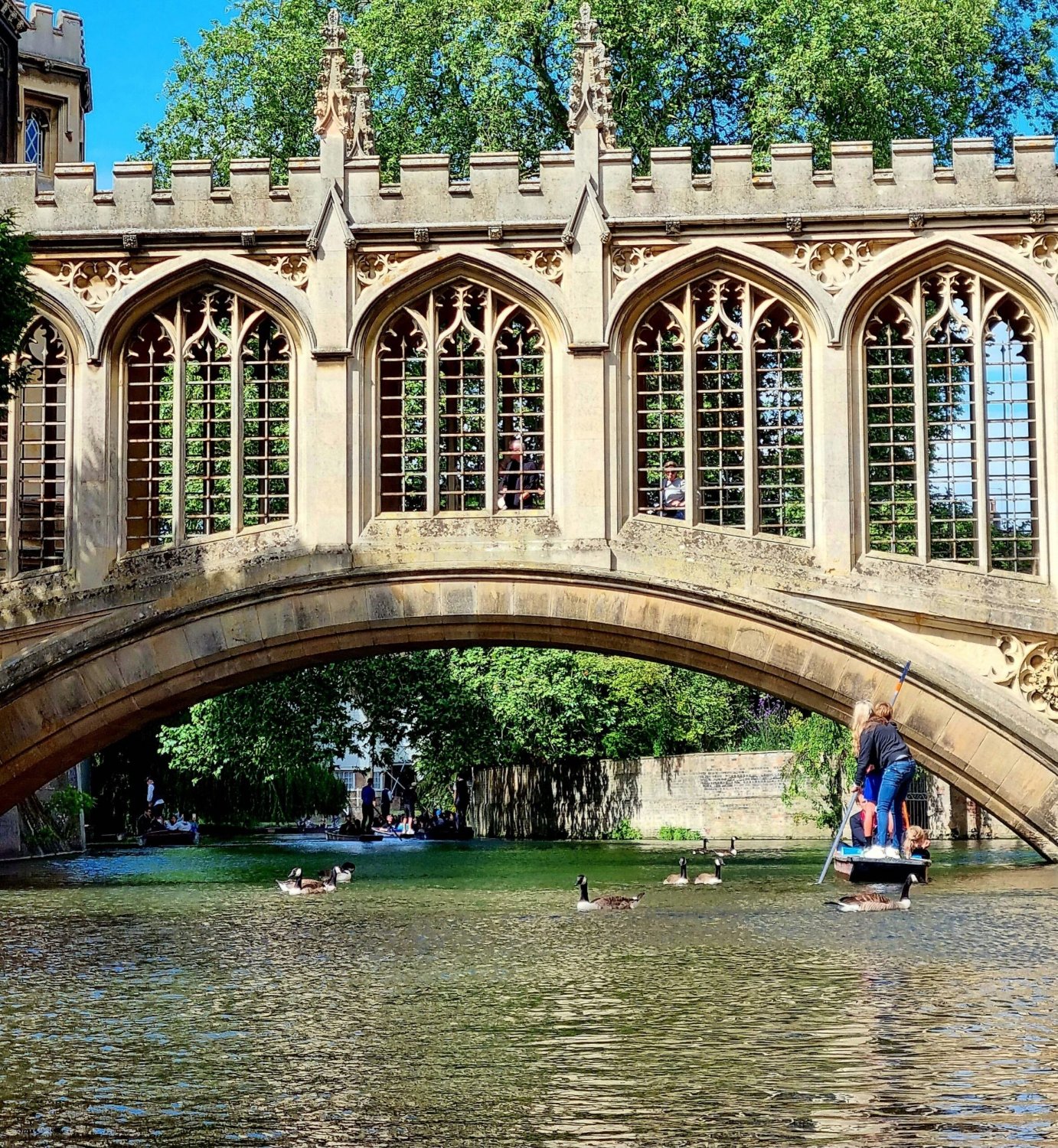 Solve Bridge of Sighs, Cambridge, UK jigsaw puzzle online with 90 pieces