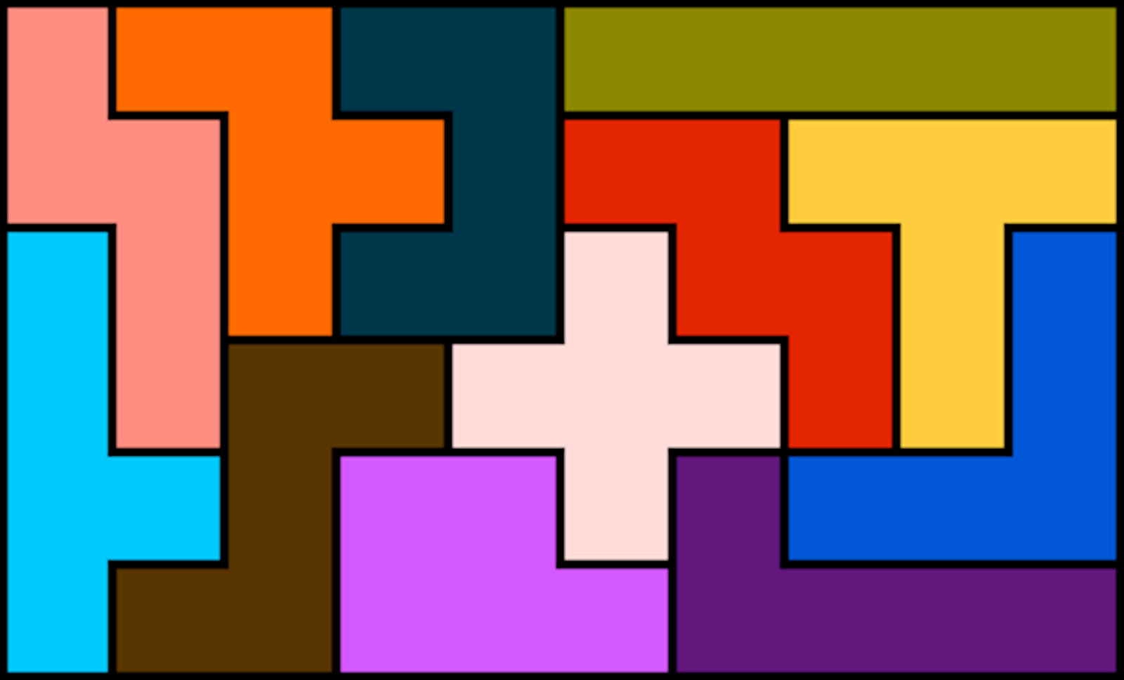 Solve Pentomino 12 jigsaw puzzle online with 432 pieces