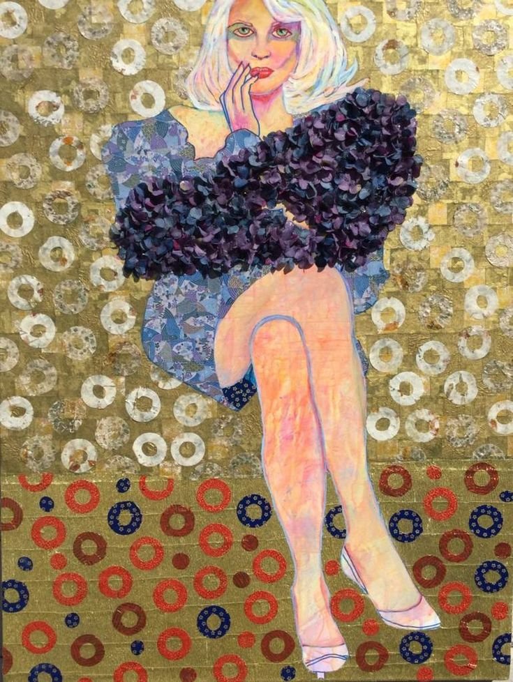 Solve Women Painting by Toby Tover, Paint on Paper, jigsaw puzzle ...