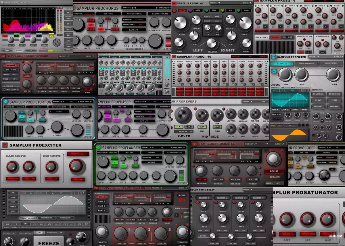 Solve Psytrance Plugins Samplur PROEffects jigsaw puzzle online with 117 pieces