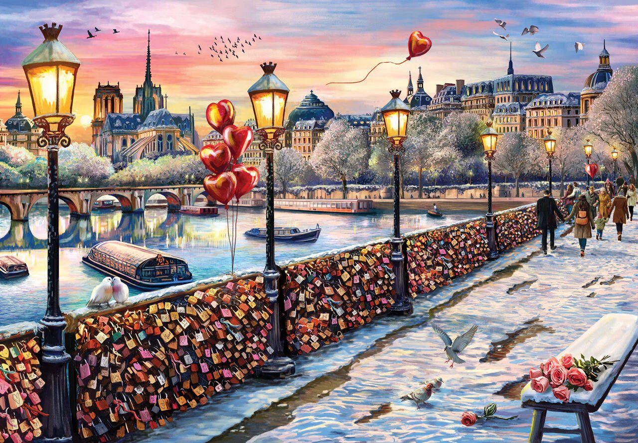 Solve Lovers_Bridge, Paris jigsaw puzzle online with 300 pieces