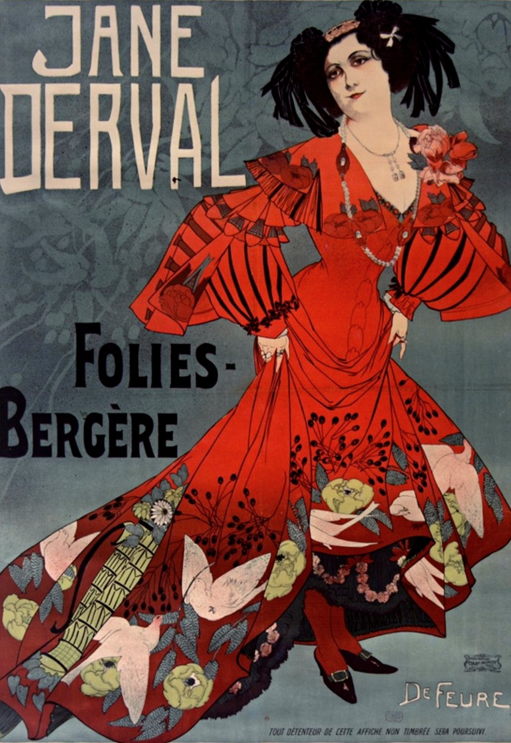 Solve Folies Bergère Poster jigsaw puzzle online with 88 pieces