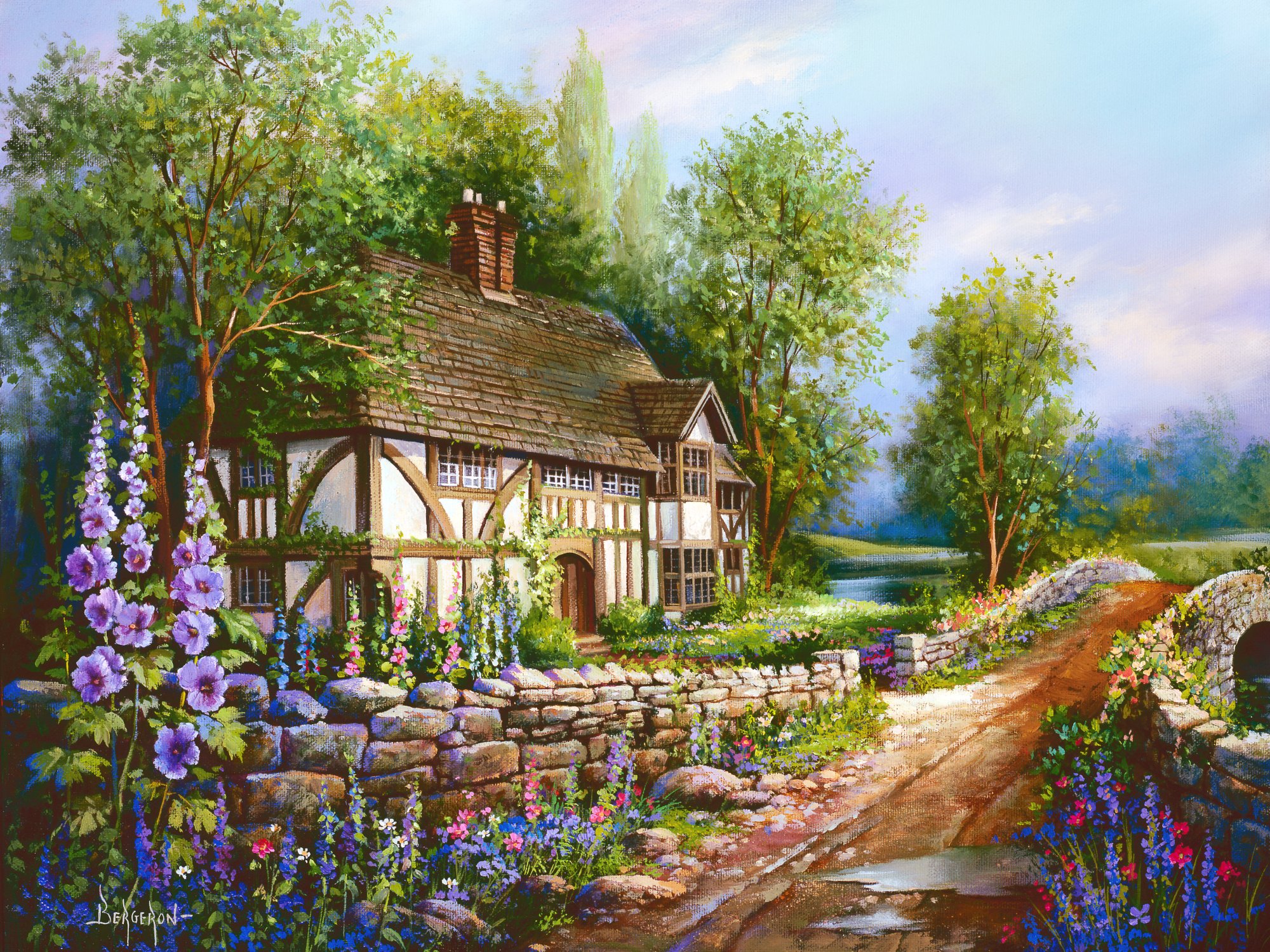 Solve Roadside Inn jigsaw puzzle online with 352 pieces