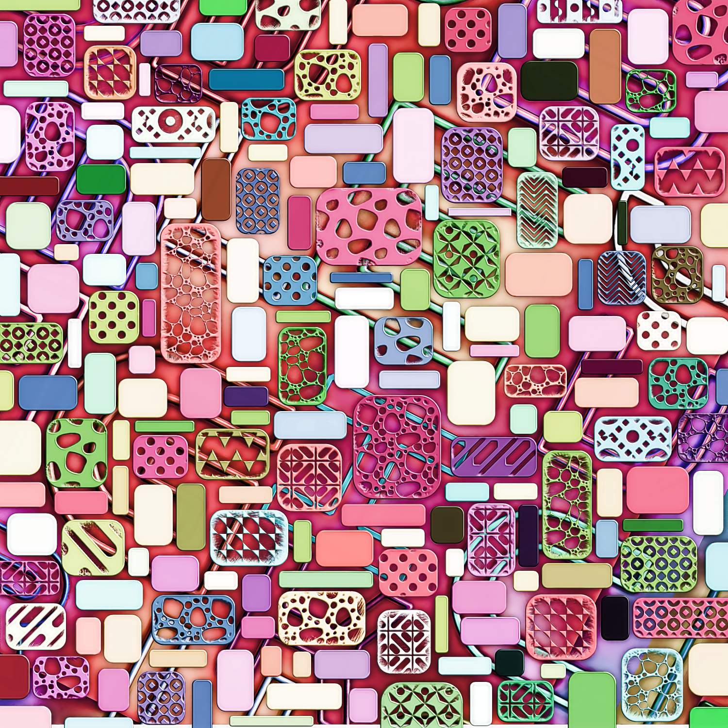 Solve Rechtecke jigsaw puzzle online with 600 pieces