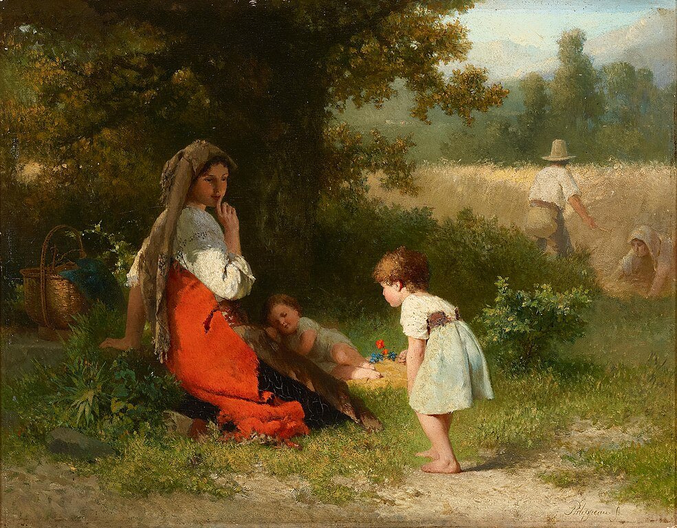 Solve Midday repose under a shade tree jigsaw puzzle online with 154 pieces